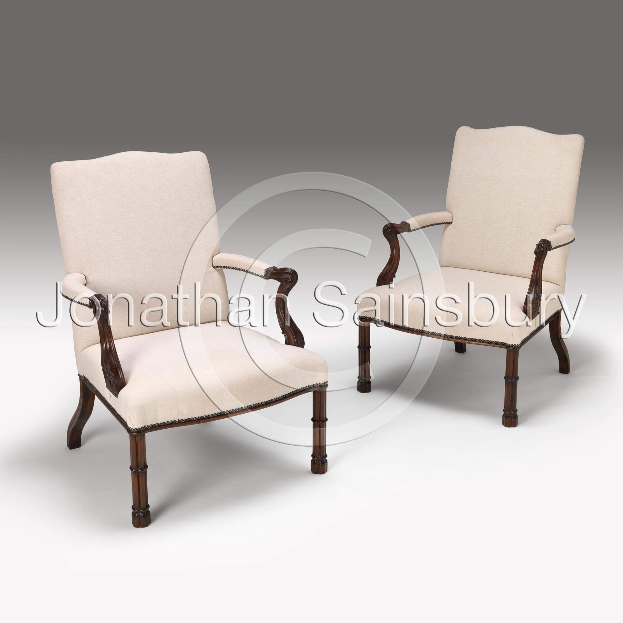 Chippendale Cluster Column Armchair | Jonathan Sainsbury